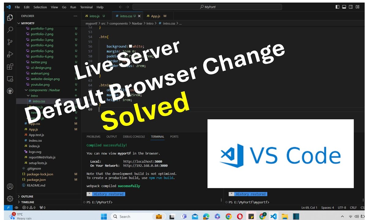 How To Change Live Server Browser In Visual Studio Code 2024 Youtube