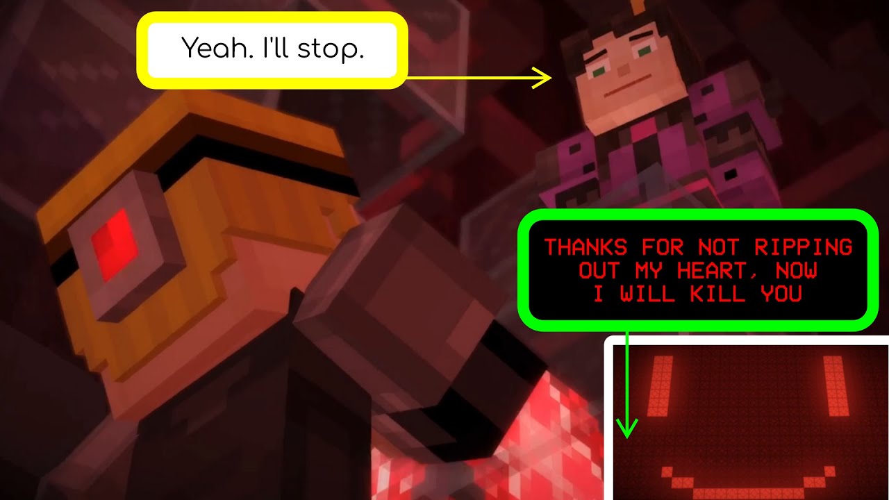 What Happens If You Don T Kill Pama Minecraft Story Mode Youtube