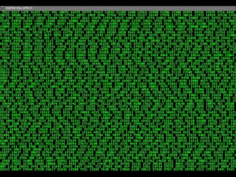 Matrix Falling Code Effect Notepad Youtube