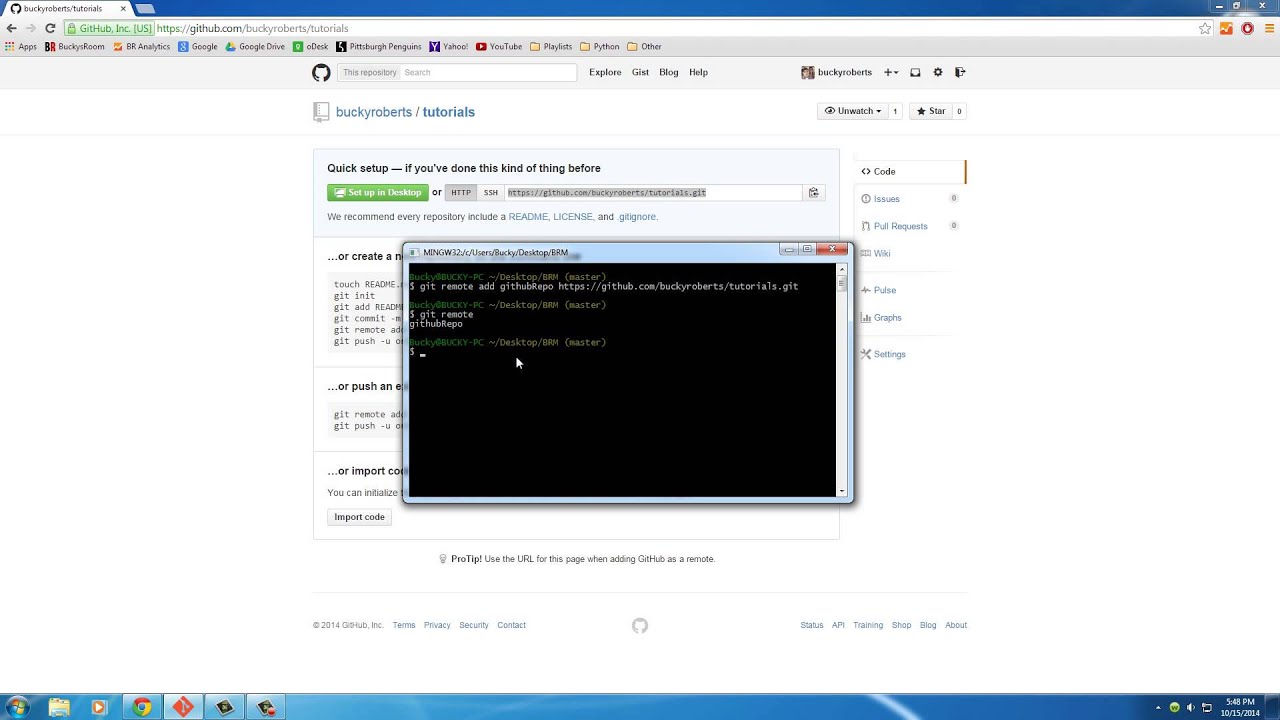 Git Tutorial 18 Pushing To A Github Repository Youtube