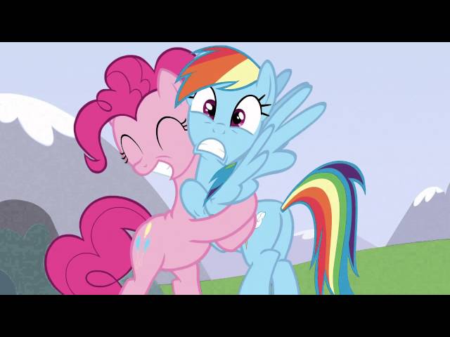 Mi Pequeño Pony Pinkie Pie Y Rainbow Dash Se Besan