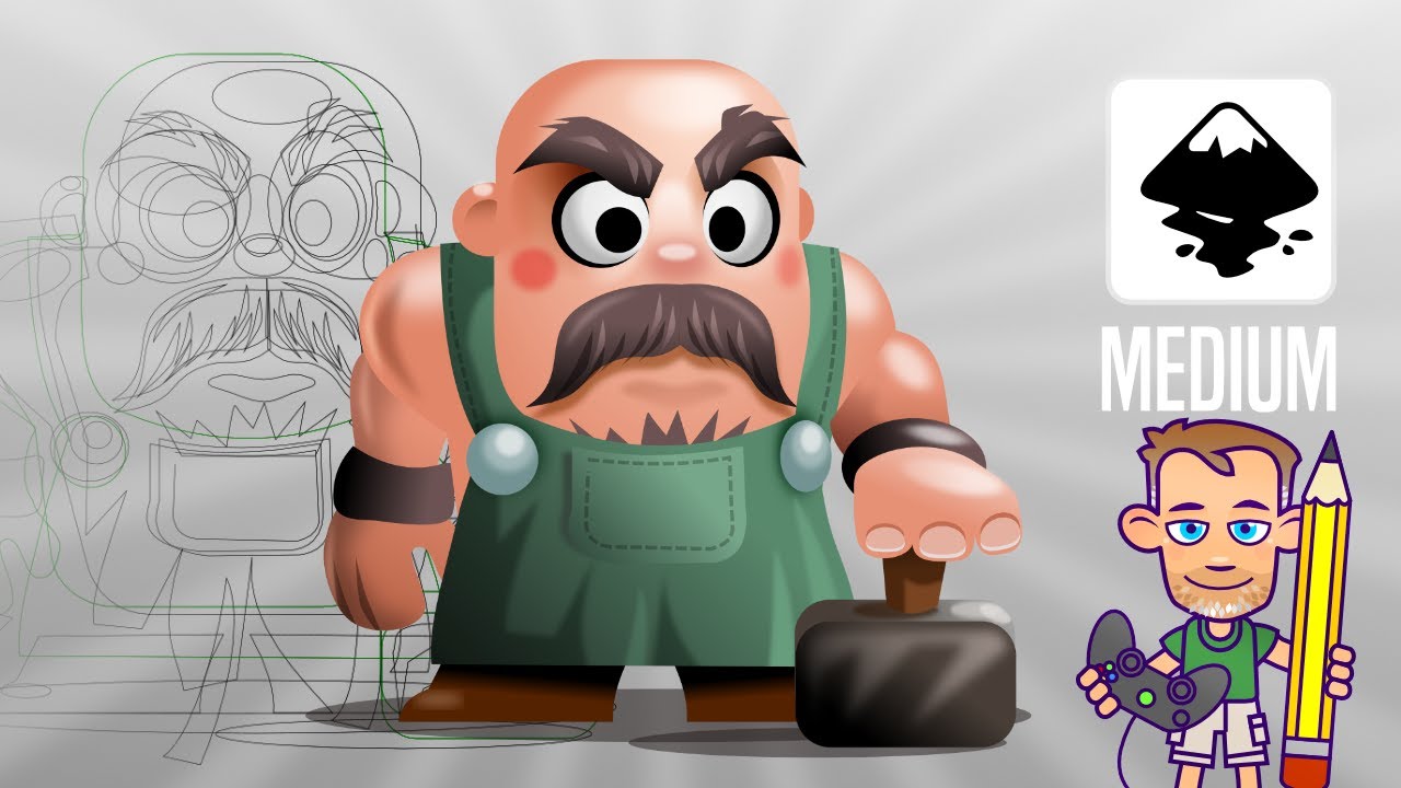 Creating Game Characters With Simple Shapes In Inkscape Rosfuy