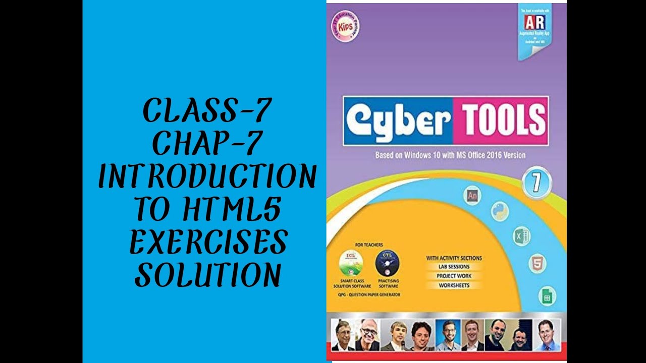Computer Class 7 Chap 7 Introduction To Html5 Exercise Solution