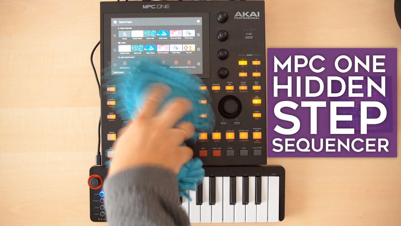Using The Hidden Step Sequencer On Akai Mpc One Youtube