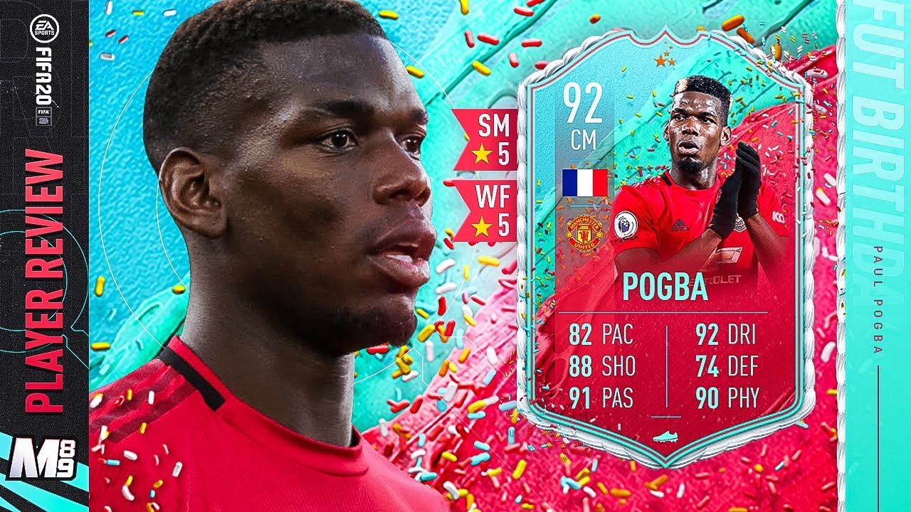 Fut Birthday Pogba Player Review 92 Fut Birthday Pogba Review Fifa