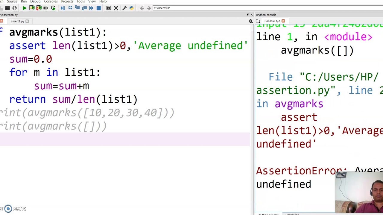 Assertions In Python Youtube