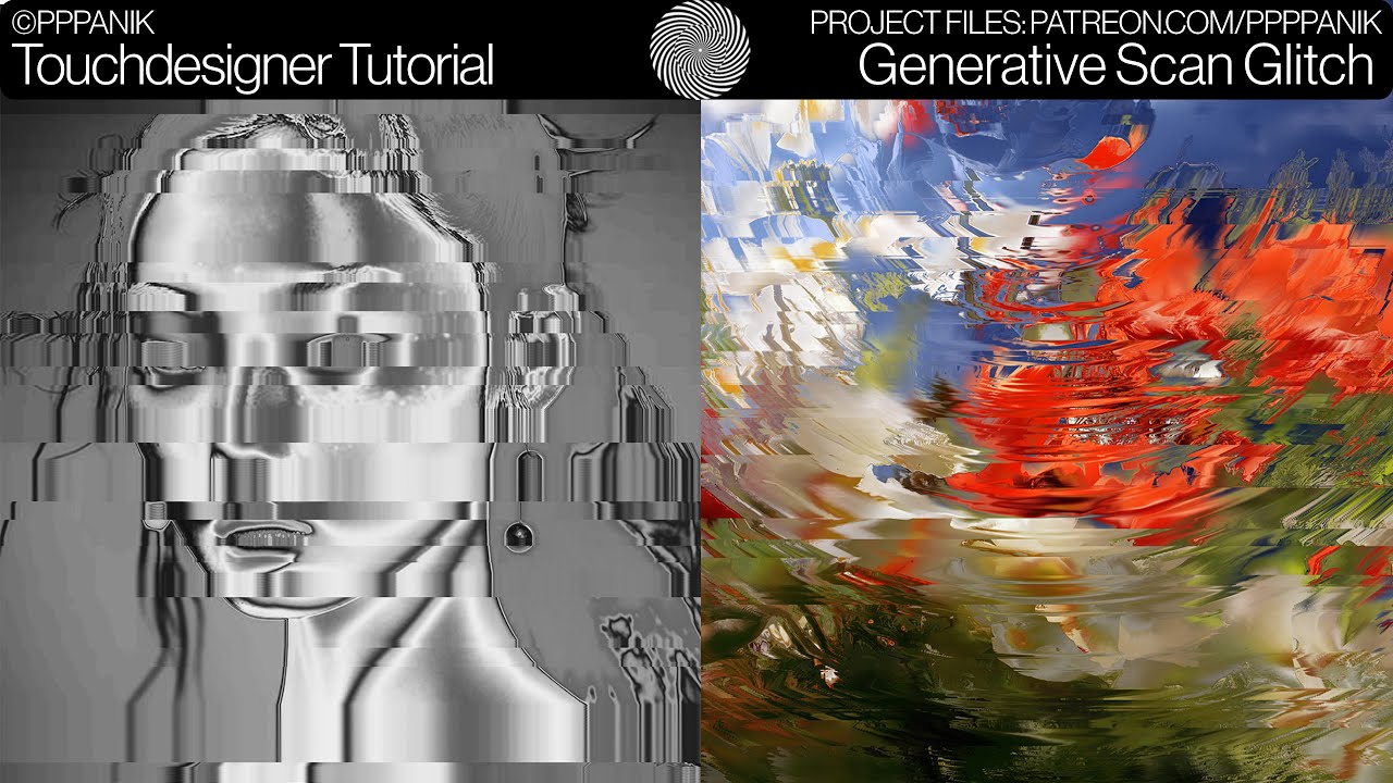 Generative Scan Glitch Effect Touchdesigner Tutorial Youtube