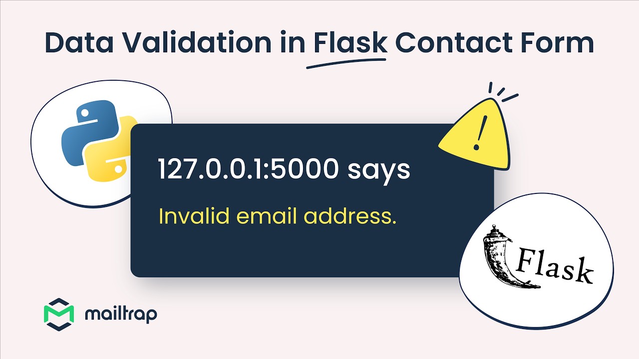 Data Validation In Flask Contact Form Youtube
