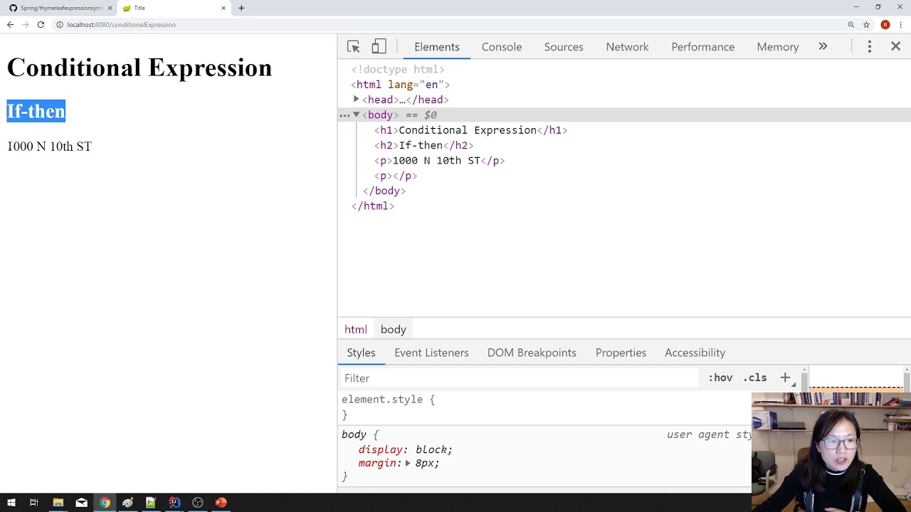 Conditional Expression In Thymeleaf Youtube