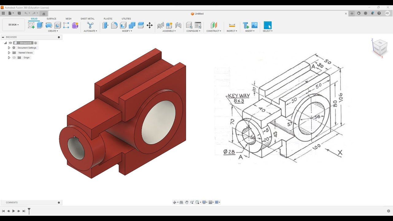 Fusion360 Part Modeling Tutorial 207 Design 3dmodeling