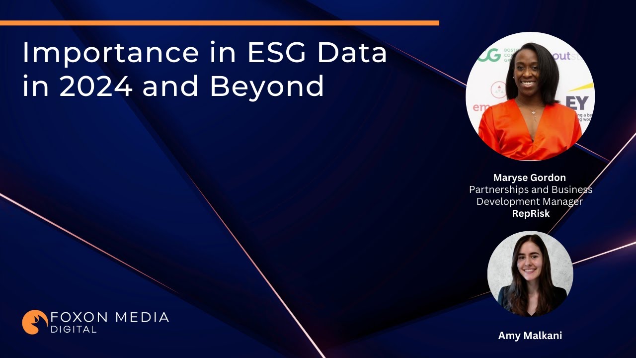 Importance In Esg Data In 2024 And Beyond Youtube