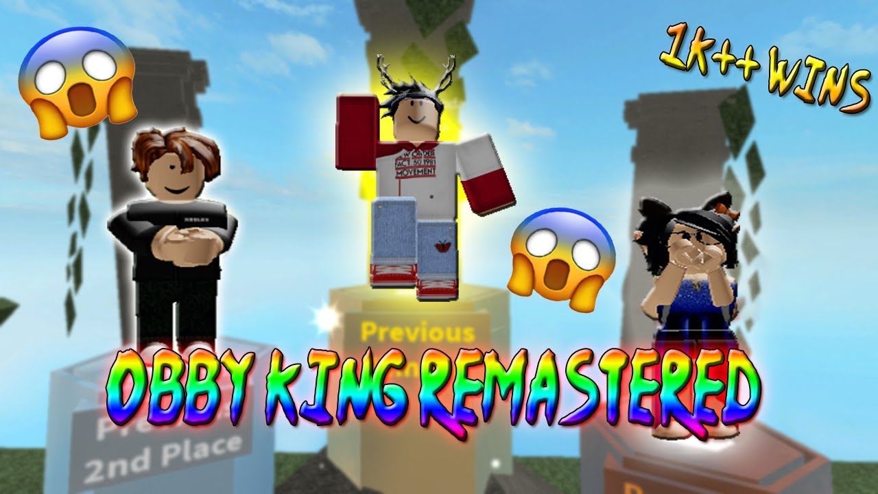 Obby King Remastered Hit 1k Wins Youtube
