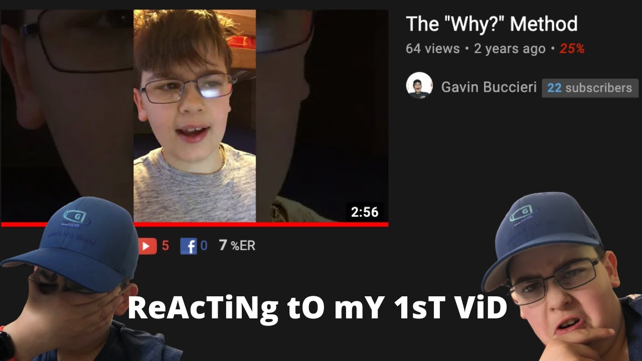 Reacting To My First Video On Youtube Youtube