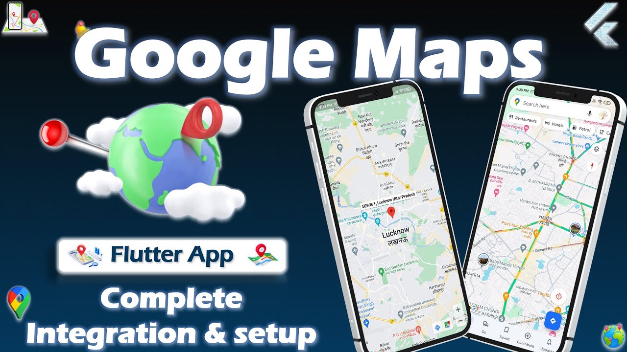 Google Maps Flutter Tutorial Flutter Google Map Integrate Setup