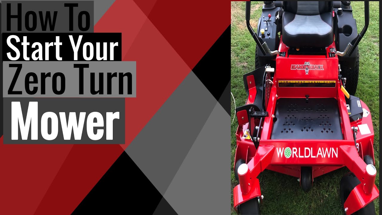 How To Start Your Zero Turn Mower Youtube