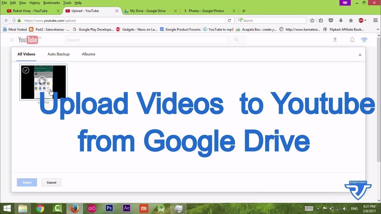 How To Upload Videos To From Google Drive Youtube