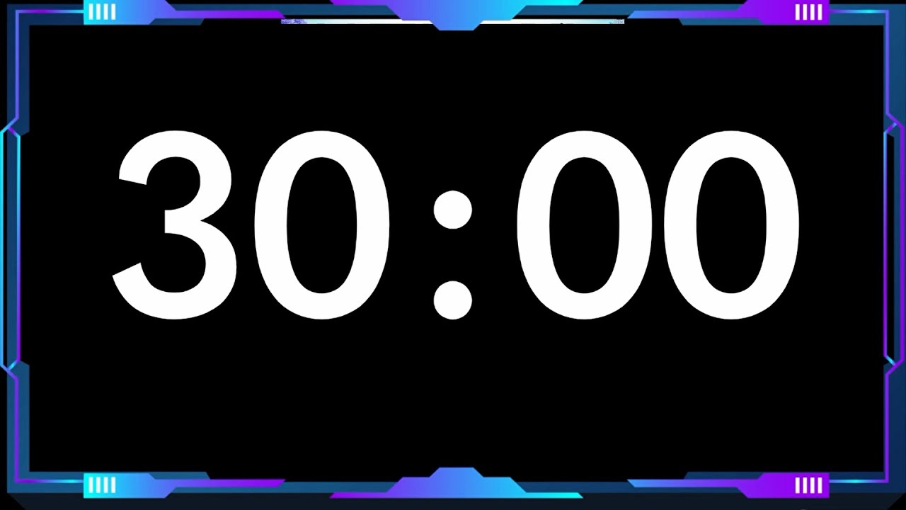 30 Minutes Countdown With Upbeat Relaxing Music Youtube Music