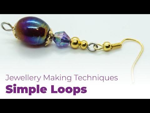 How To Make A Simple Loop Easy Jewellery Making Techniques Youtube