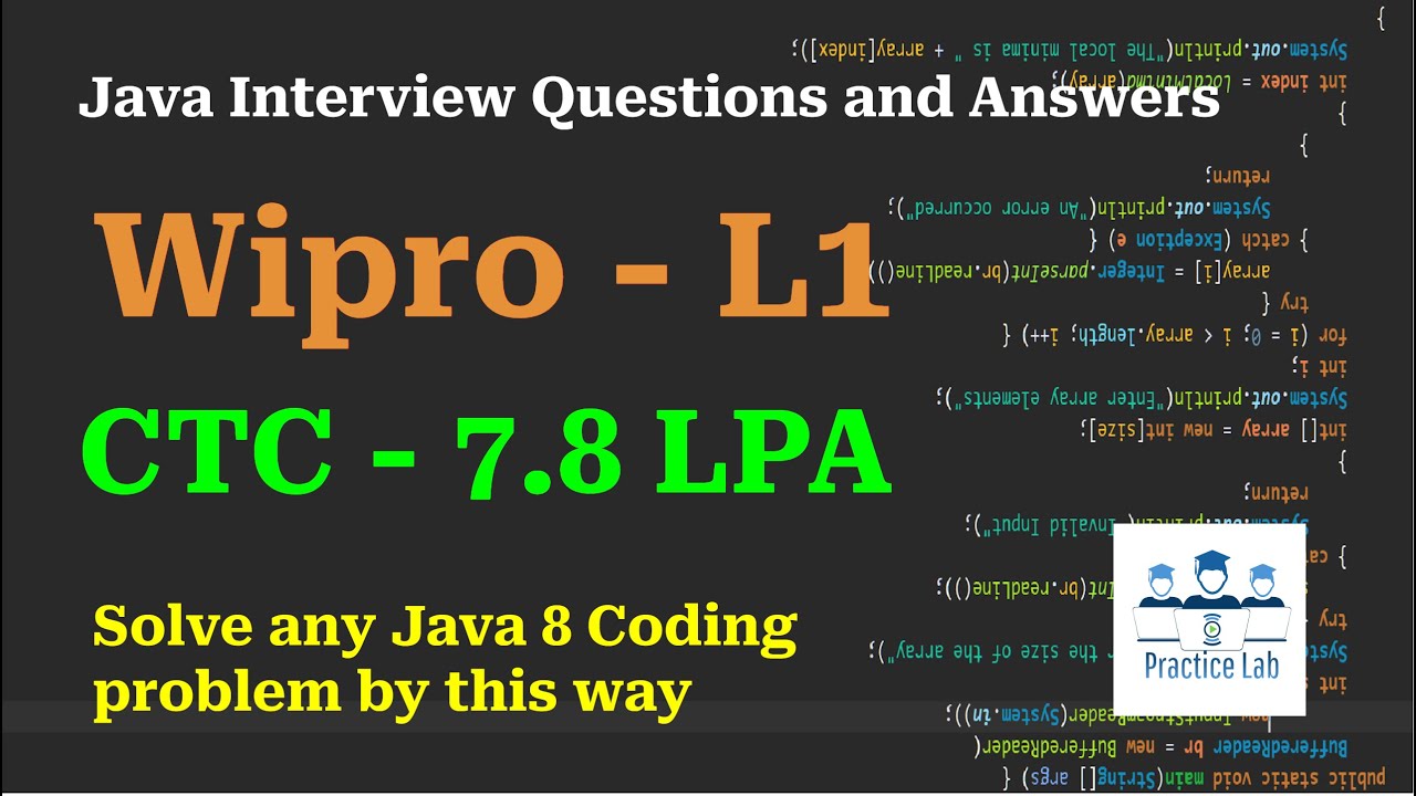 7 Wipro Interview Java 8 Coding Interview Question Answers Youtube