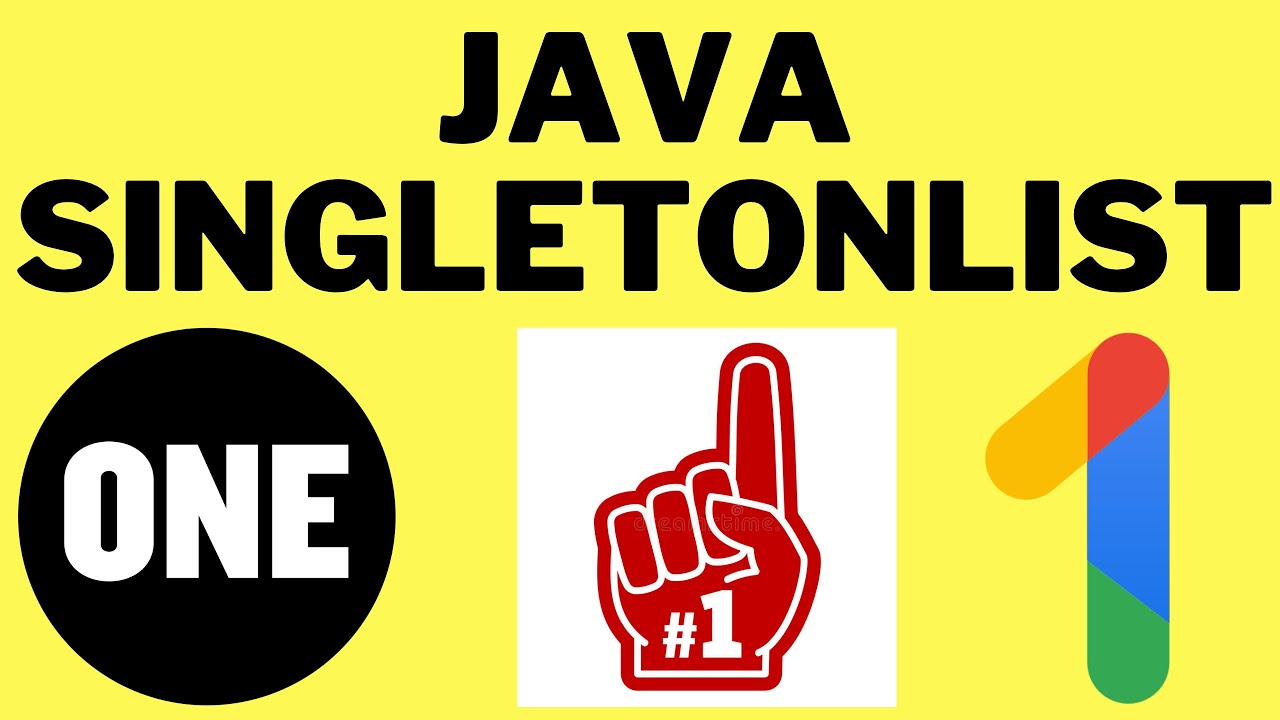 Java Singletonlist Example Code Demo When To Use Java Singletonlist
