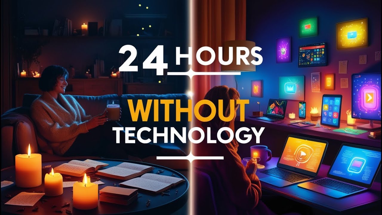 I Survived 24 Hours Without Technology Youtube