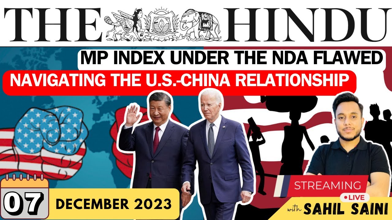 The Hindu Analysis 7 December 2023 Daily Current Affairs And News