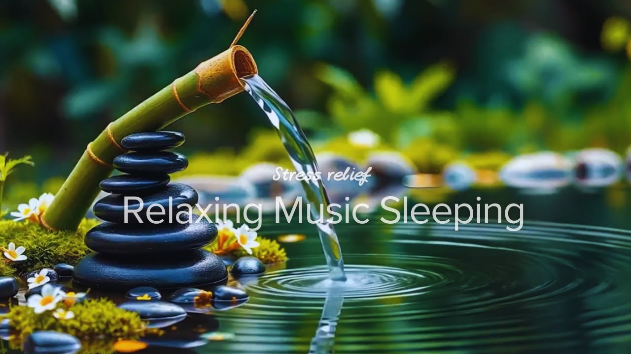 No Ads Relaxing Music Bamboo Water Fountain 24 7 Stress Relief Spa