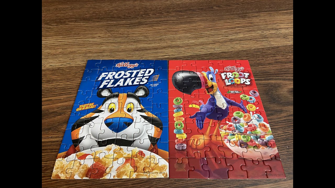 50 Piece Cereal Puzzles Froot Loops And Frosted Flakes Youtube