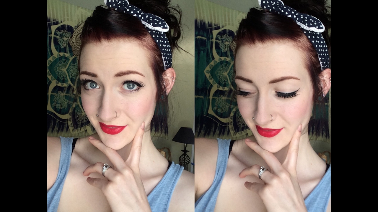 Pin Up Rockabilly Makeup And Hair Tutorial Youtube