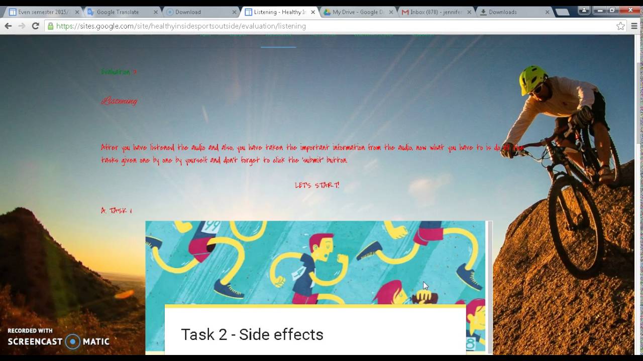 Screencast Youtube
