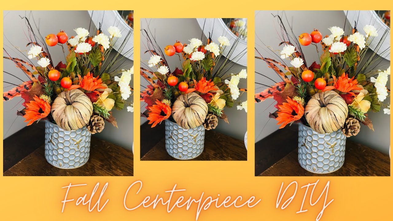 Making Fall Arrangements How To Make A Fall Floral Arrangement Using A
