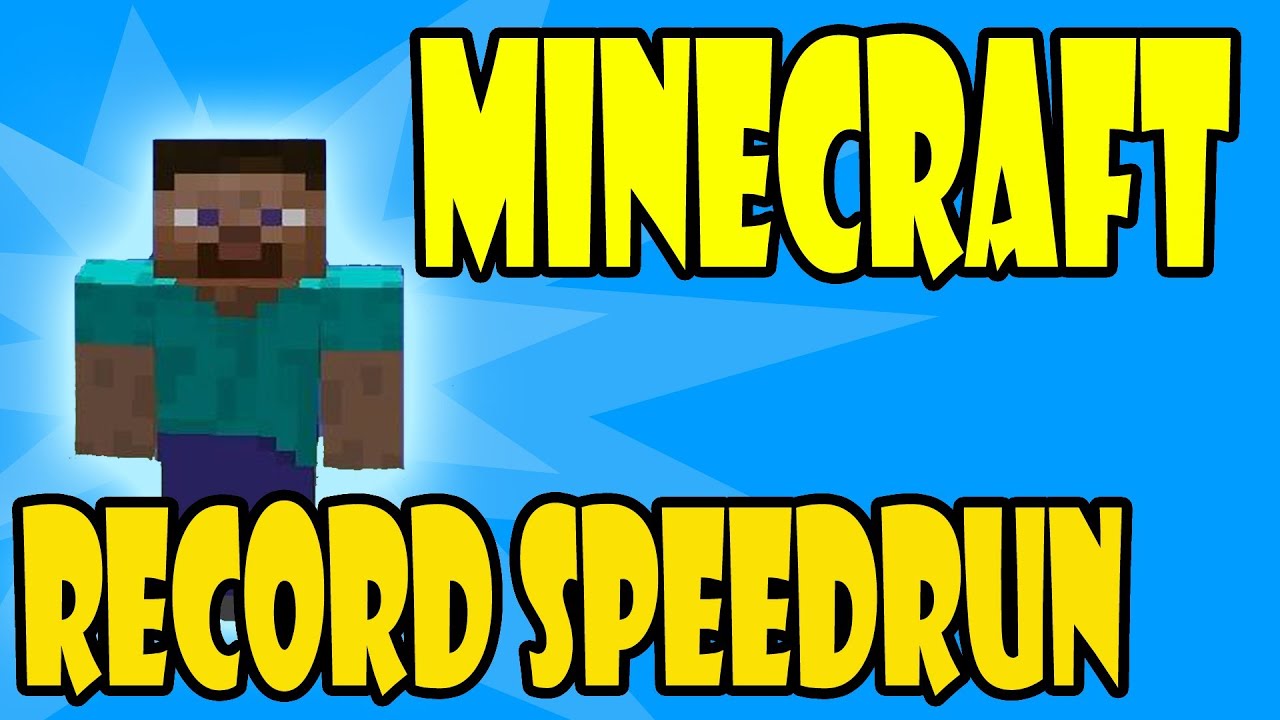 Minecraft Speedrun Fastest Speedrun Ever Youtube