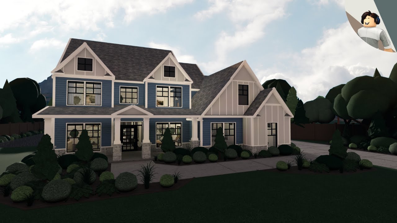 Chic Family Craftsman Bloxburg Speedbuild Youtube