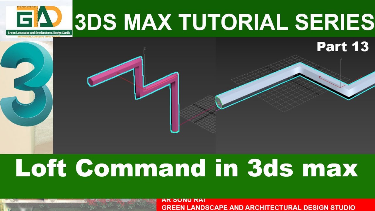 Loft Command Compound Objects In 3ds Max Tutorial Part 13