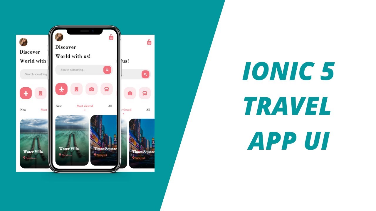 Travel App Ui Ionic 5 Ionic 5 Ui Tutorial For Beginners Speed Code
