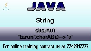 Charat In Java String Methods In Java Exception In Java How To Extract