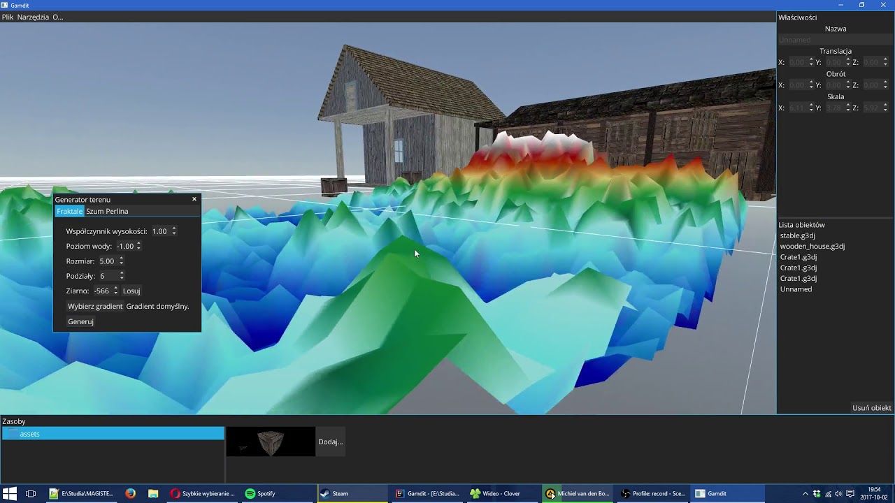 Libgdx 3d Scene Editor With Procedural Terrain Generation Tool Youtube