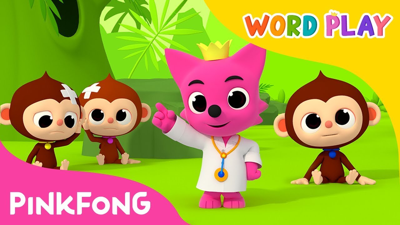 Five Little Monkeys Word Play Pinkfong Songs For Children Youtube