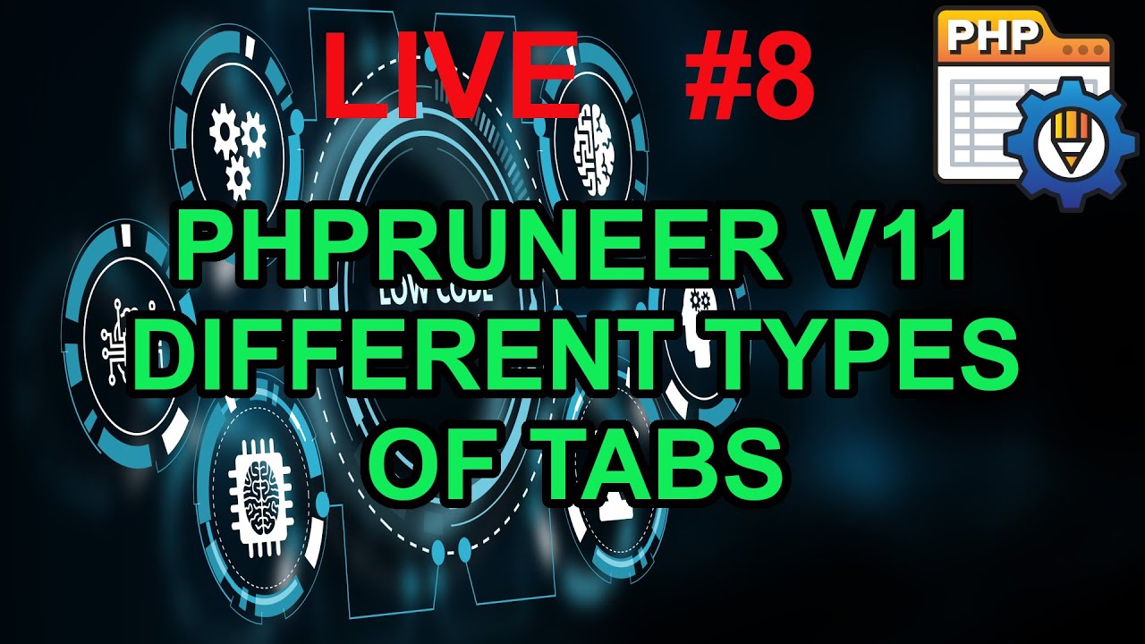 Phprunner V11 Different Types Of Tabs Xlinesoft Youtube