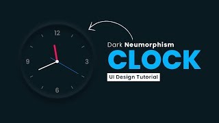 Javascript Clock Css Neumorphism Working Analog Clock Ui Design Part 1