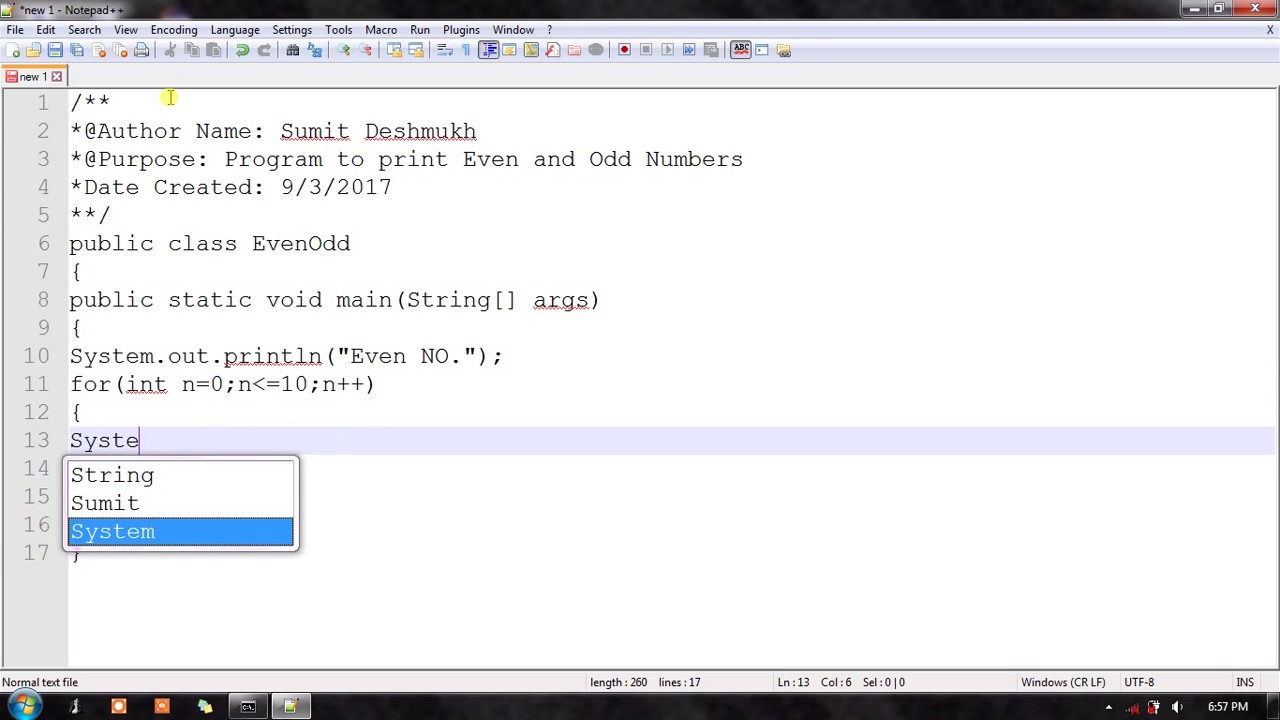 How To Print Even And Odd No In Java Youtube