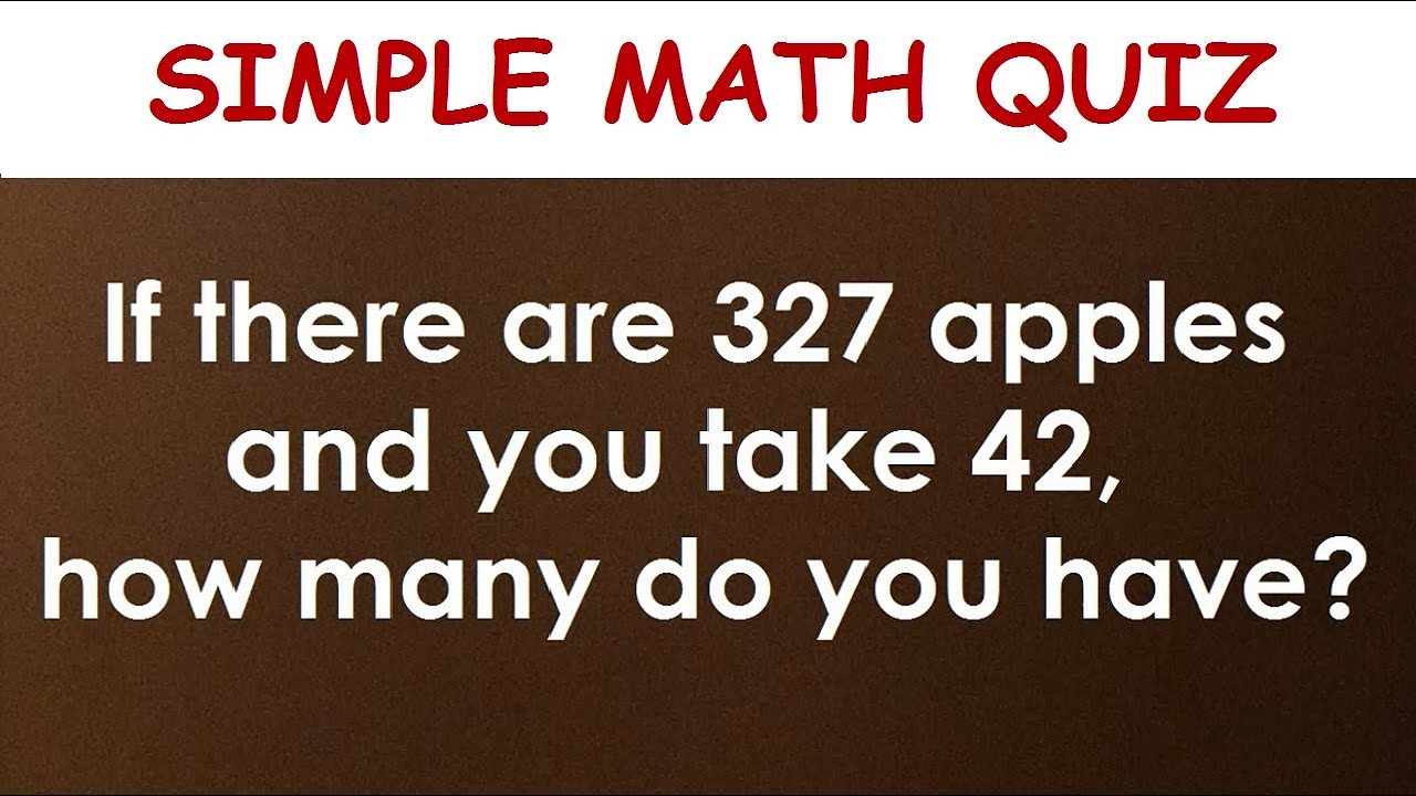 Simple Math Test 90 Fail Ep 1 Youtube