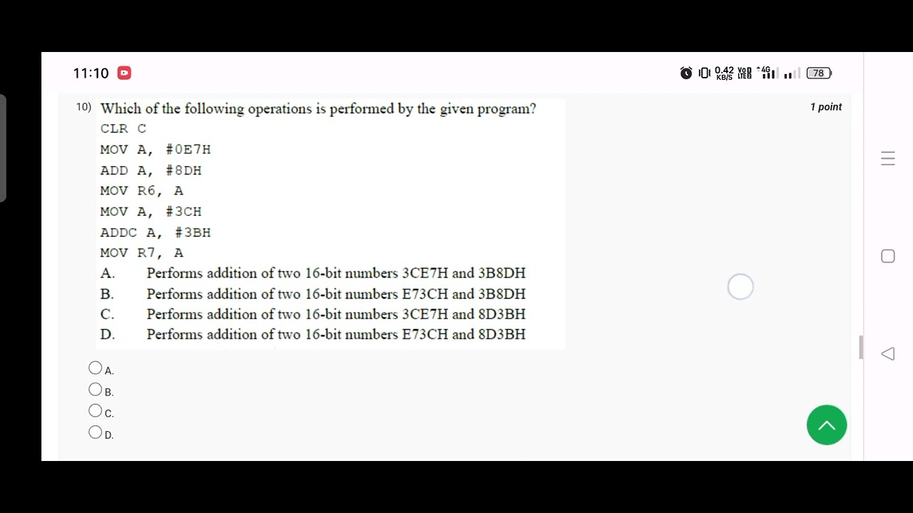 Microprocessor And Microcontroller Week 8 Assignment 8 March April