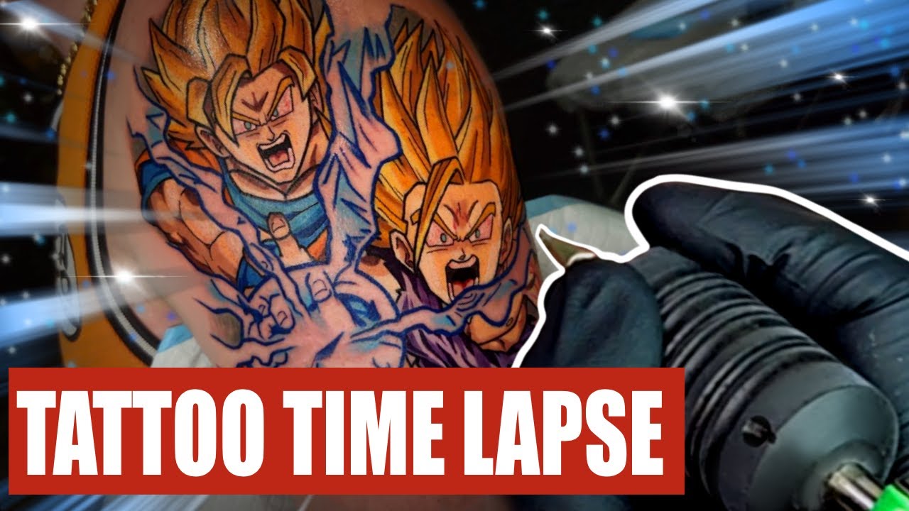 Tattoo Time Lapse Dragon Ball Z Tattoo Youtube