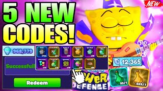 New Codes All Working Codes Spongebob Tower Defense 2025 February ...