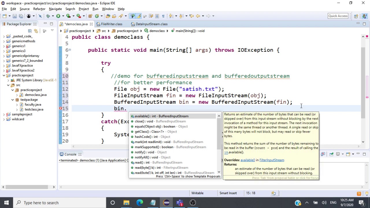 Bufferedinputstream And Bufferedoutputstream In Java Cse1007 Java