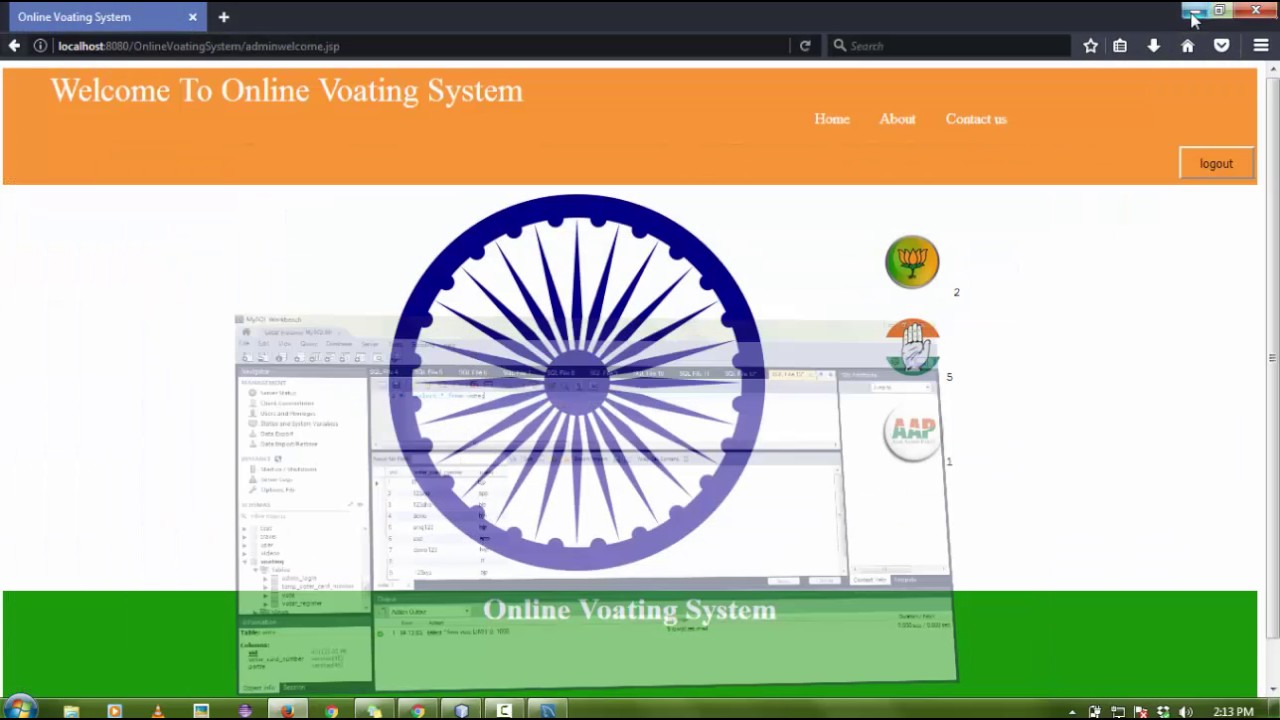 Online Voting System Project In Java Youtube