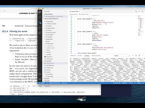 Tiny Python Projects Ch 20 Pt 6 Using Map And Filter Youtube