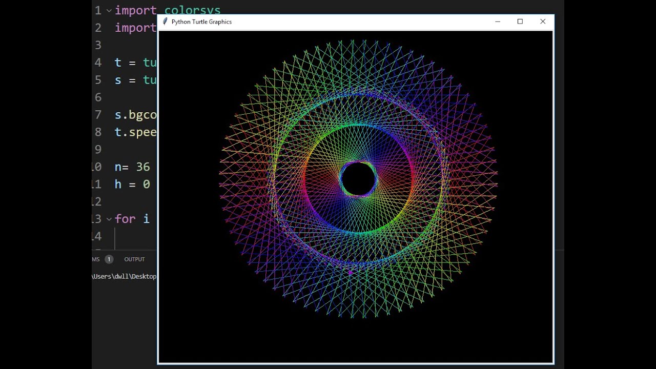 Graphics Using Python Turtle Youtube