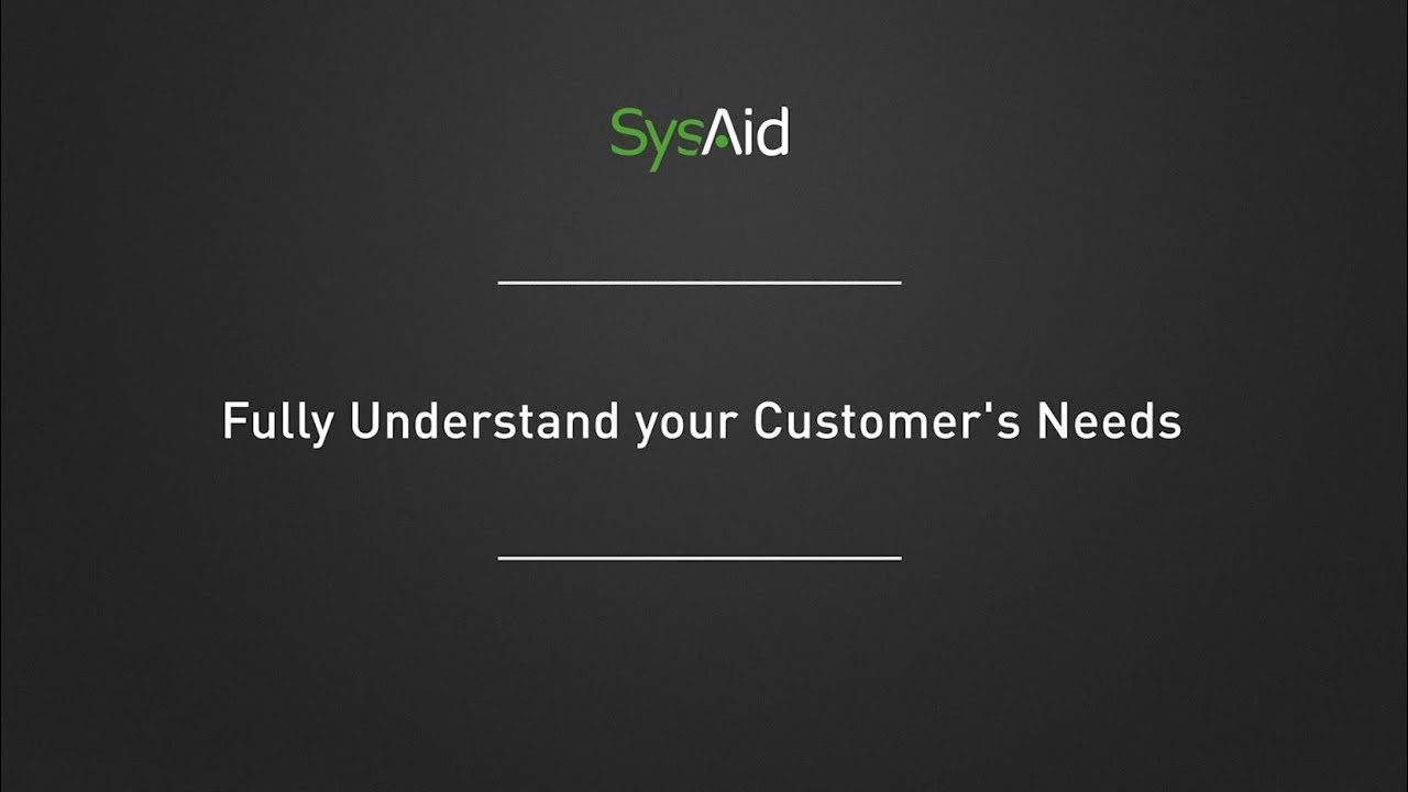 Stuart Rance S Itsm Tip 13 Our Customer S Needs Youtube